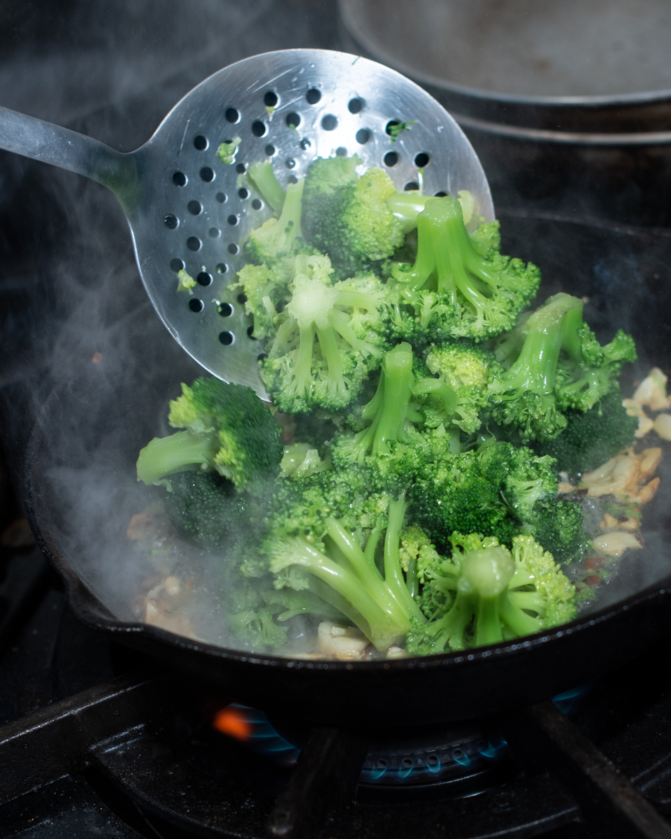 Broccoli Saute with Garlic and Chili Flakes