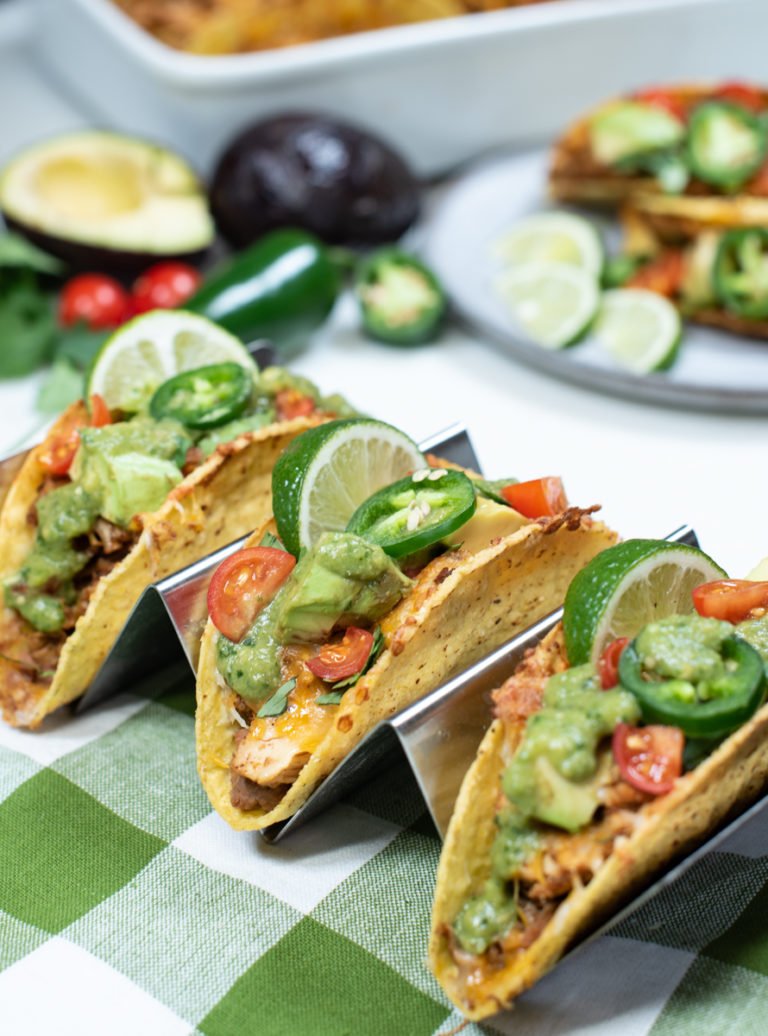 Crunchy Baked Chicken Tacos