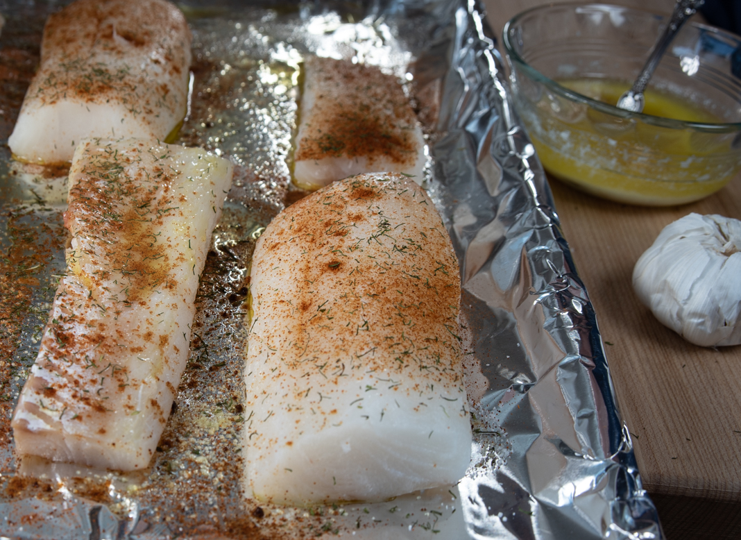 Baked Cod with Sweet and Spicy Peppers