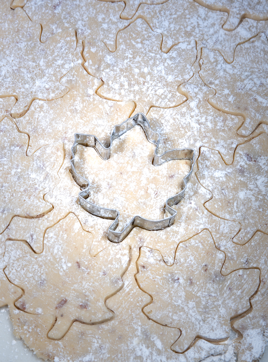 Maple Pecan and Bacon Shortbread Cookies